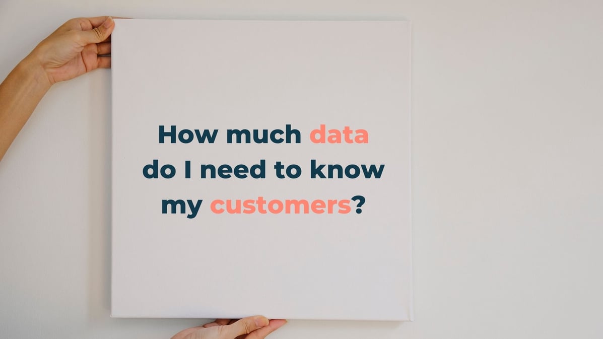 How Much Data Do I Need to Know My Customers?