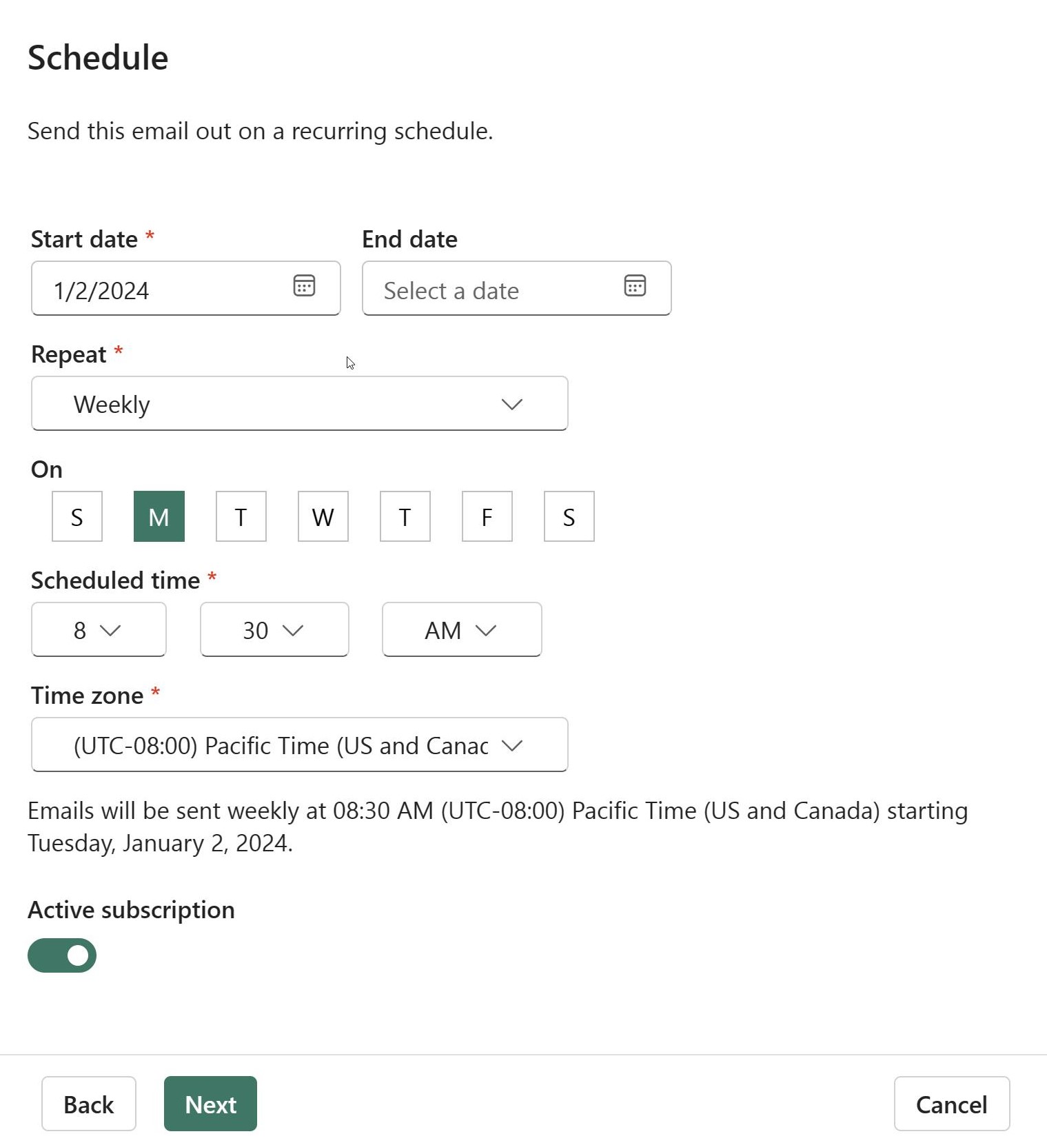 Power BI: How to Set up Dynamic per Recipient Subscriptions