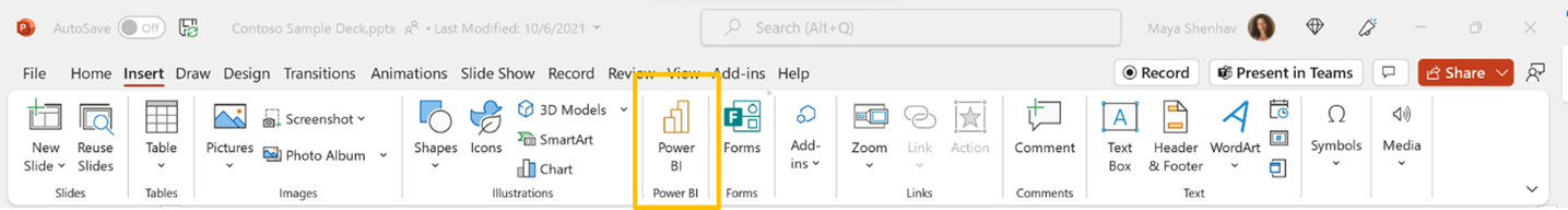 Learn How to Insert a Power BI Report in Powerpoint